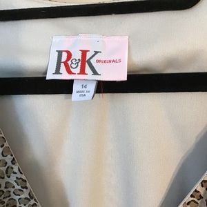 R&K | Dresses | Rk Original Animal Print Blouse Skirt Set | Poshmark